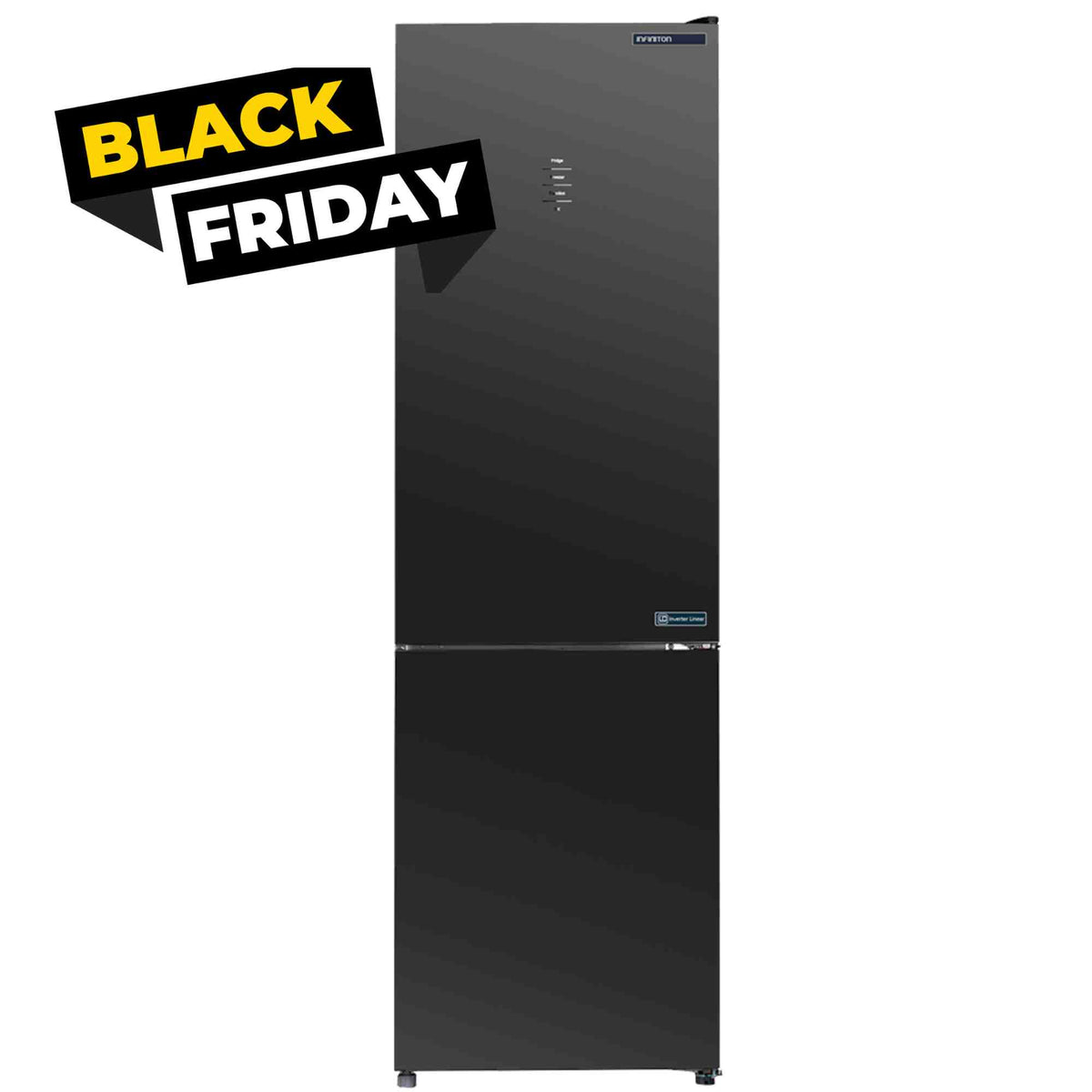 Infiniton Combi Refrigerator 200 cm Inverter No Frost Crystal Black (F ...